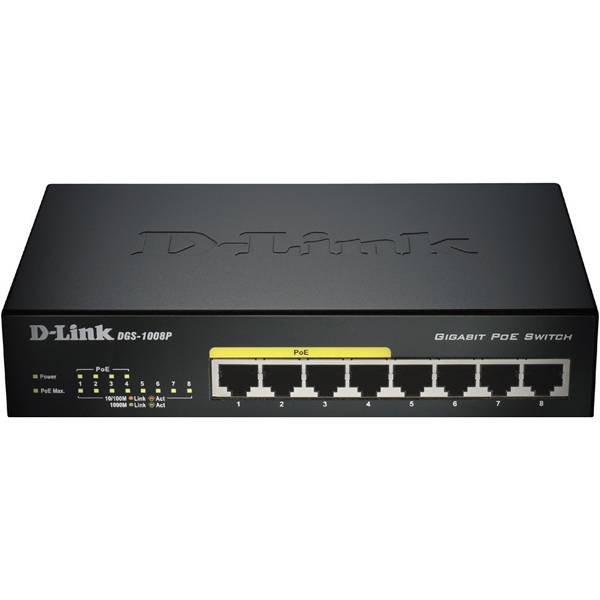 D-link 8-port 10/100/1000 desktop switch w/ 4 poe port - dgs-1008p ... D-link 8-port 10/100/1000 desktop switch w/ 4 poe port - dgs-1008p ...